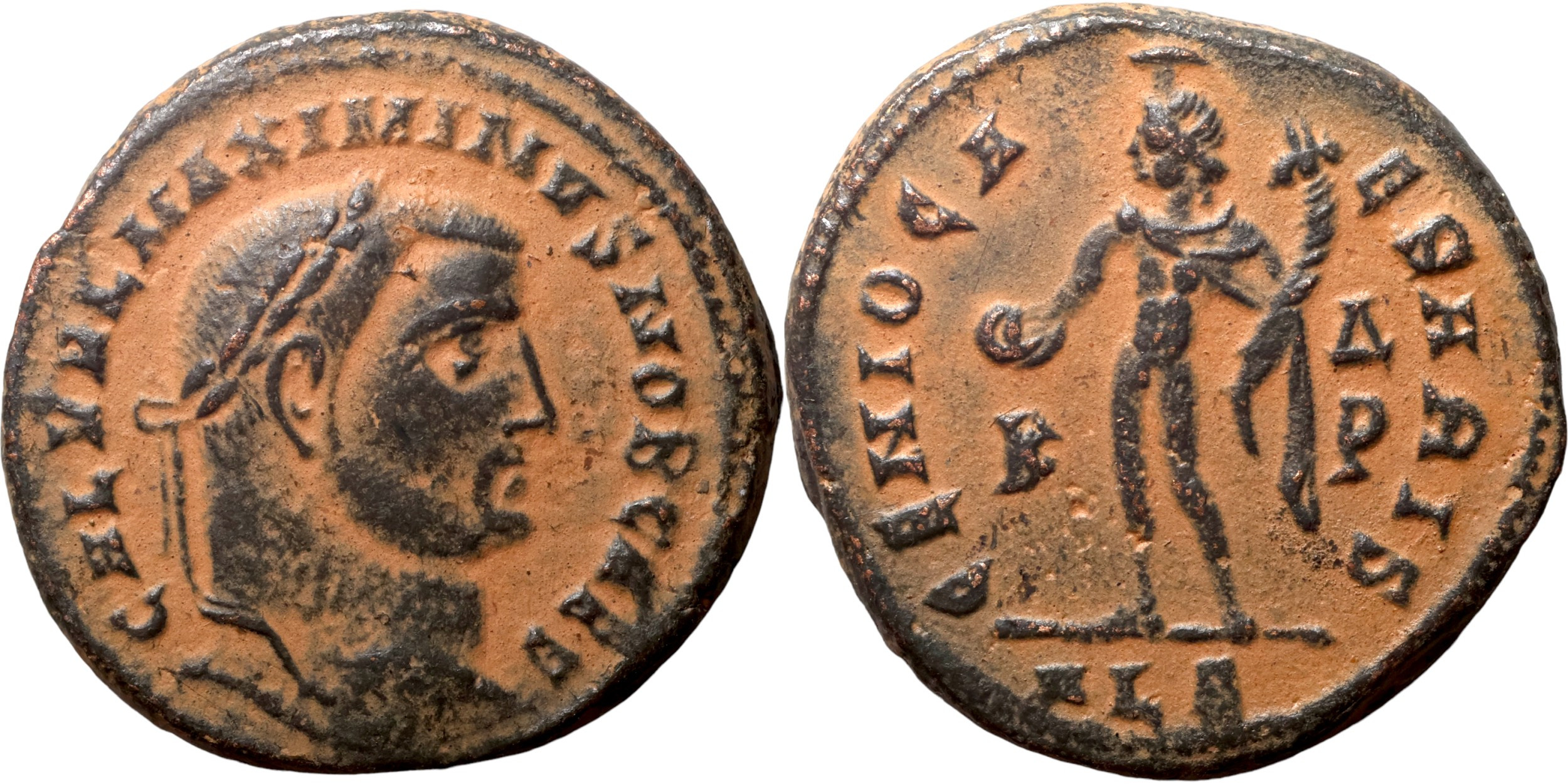 Maximinus II Daza. As Caesar, A.D. 305-308. AE Follis Alexandria