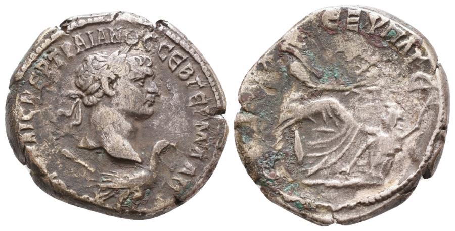 TRAIAN – TETRADRACHM – ANTIOCH – TYCHE – VF! | Roman Provincial Coins