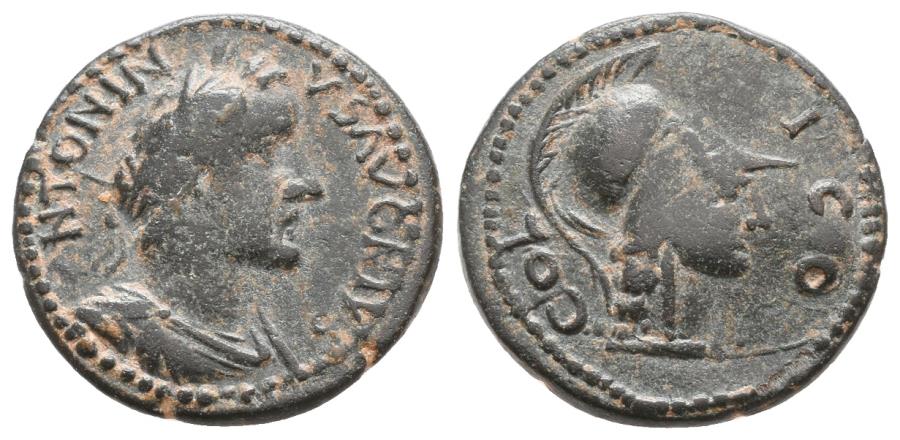 ANTONINUS PIUS - AE – ICONIUM – HEAD of ATHENA – VF! | Roman Provincial ...