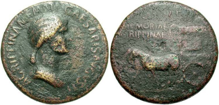 Agrippina, Sr., mother of Caligula. Æ sestertius. Good Fine. | Roman ...