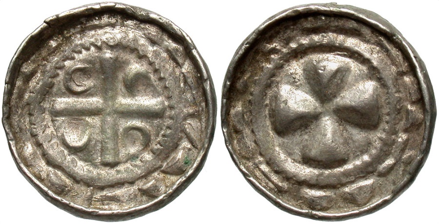Poland. Late 10th century. AR 'Wending' pfennig. VF. | Medieval Coins