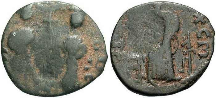 Zengids of Aleppo. Nur al-Din Mahmud. 1146-1174. Æ fals. Fine.