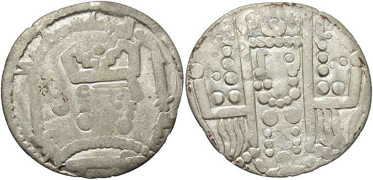 Arab-Bukharan. Abbasid caliph al-Amin. 809-814. AR dirham. VF.