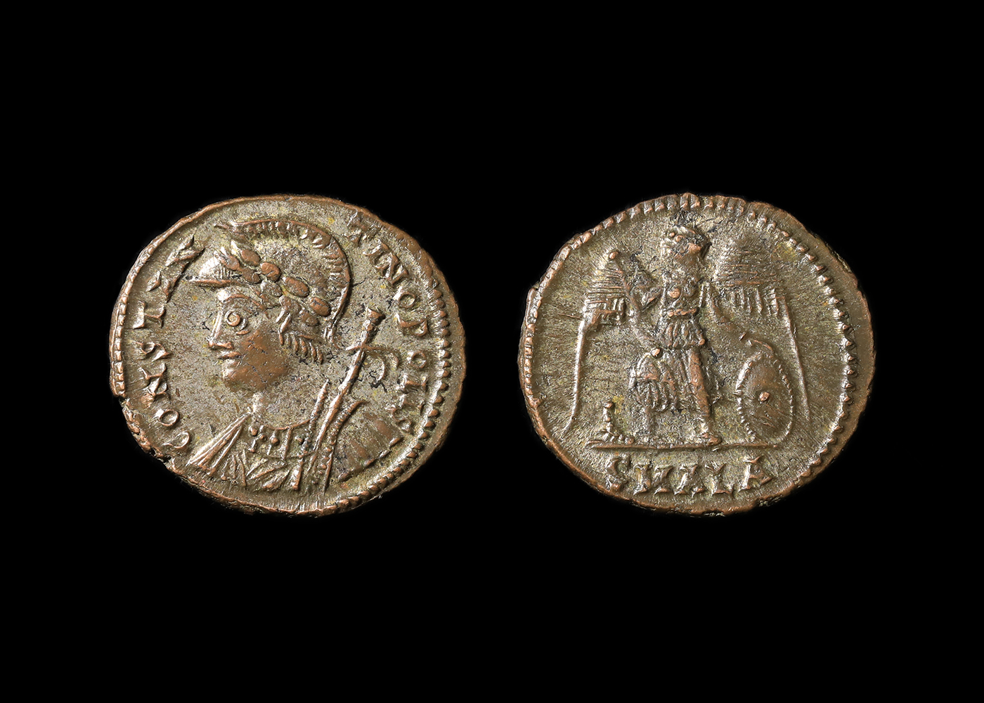 Constantinopolis City Commerative, Constantine I the Great, Silvered Ae ...