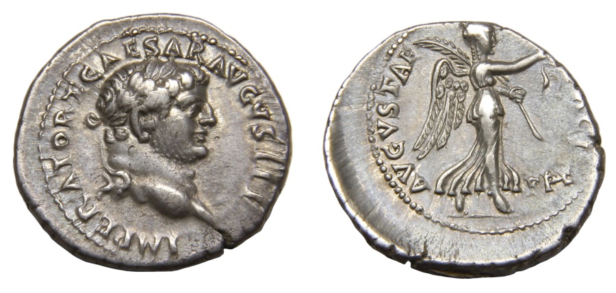 Titus Ar. denarius (as Caesar) - rare (AD 71) | Roman Imperial Coins