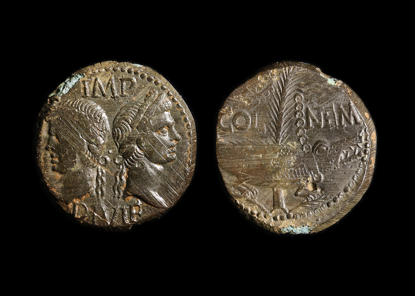 Augustus and Agrippa Ae As, c. 10 BC – 10 AD | Roman Imperial Coins