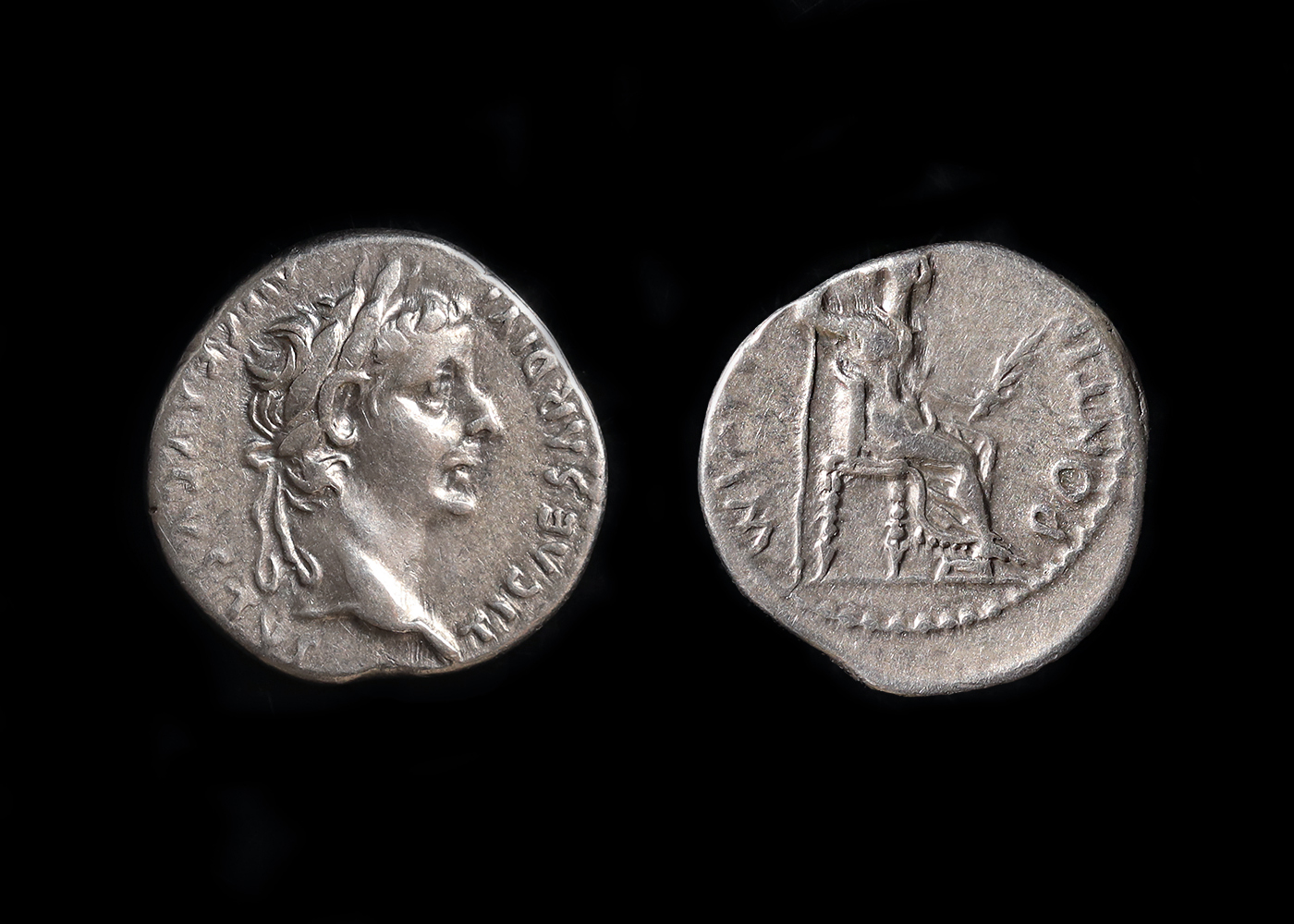 Tiberius Ar Denarius, 'Tribute Penny' | Roman Imperial Coins